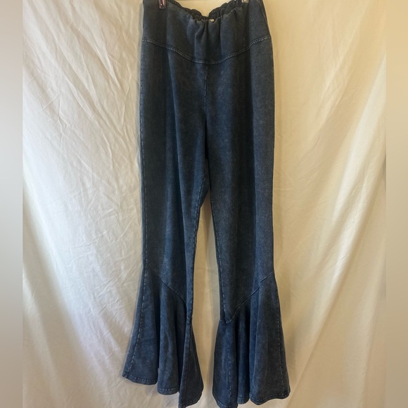 EARTHBOUND | Pants & Jumpsuits | Earthbound Blue Flare Pants | Poshmark